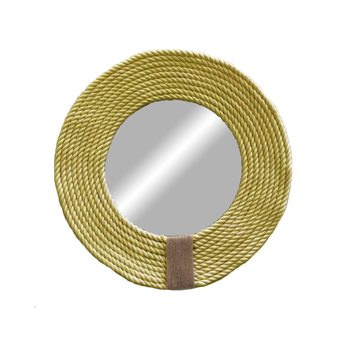 Round mirror Cord - Artisanal decoration Geometrik Design